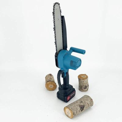 China Customized 10inch 12inch Cordless Rechargeable Handheld Chainsaw With Oil Tank for sale