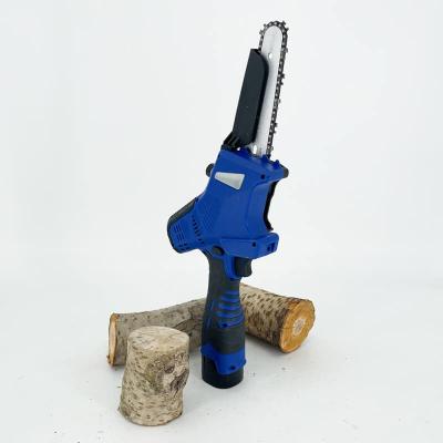 China 4/6'' Rechargeable Mini Wood Cutting 21V Lithium Chain Saws Portable Cordless Battery for sale