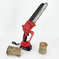 China Wholesale 8'' 20V Portable Cordless Battery Power Handheld Small Chainsaw With Security Lock for sale