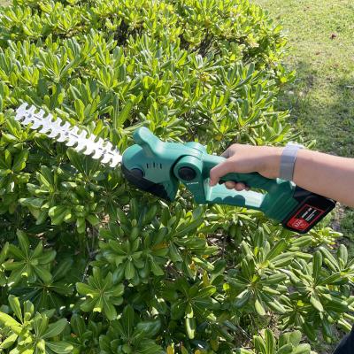 China Double Blades Powerful Garden Electric Cordless Hedge Trimmer 21V Battery for sale