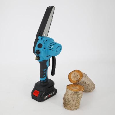 China 6 Inch Battery Lithium Hand Chainsaw Portable Mini Electric Chain Saw Cordless for sale