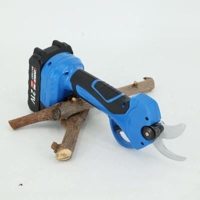 China 35mm Lithium Battery Pruning Scissors Pruner Garden Tools Electric Shears Cutting for sale