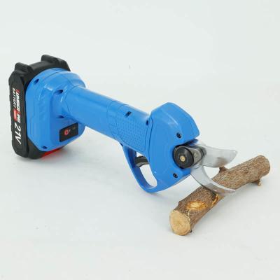 China Professional 25mm Cutting Diameter Battery Power Tree Pruner Pruning Shear Electric for sale