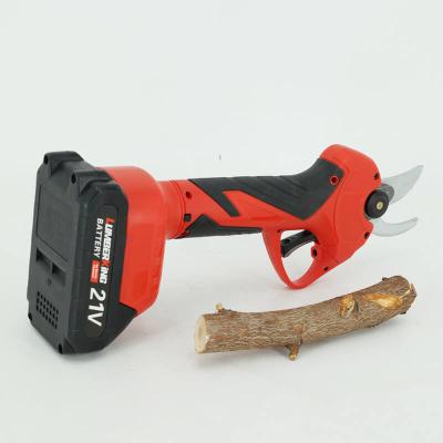 China 20V 25mm Cordless Tree Pruner Professional Electric Pruning Shears Lithium Battery Powered Garden Tools for sale