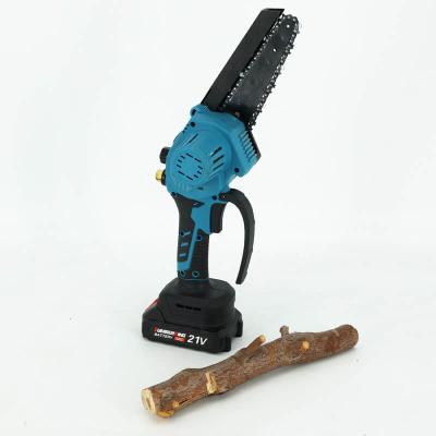 China 6 Inch Mini Cordless 21V Lightweight Pruning Shears Chainsaw Portable For Trimming Wood Cutting for sale