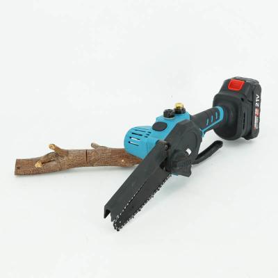 China Power Tools 6 Inch Electric Cordless Portable Mini Chainsaw Tree Cutting Machine for sale