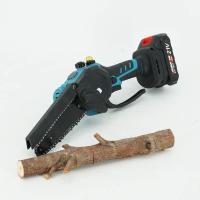 China Factory Wholesale Price Battery Powered Cordless 6 Inch Mini Chainsaw For Tree Branches Courtyard Garden for sale