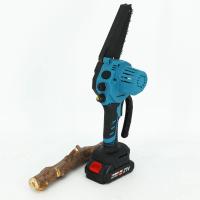 China 6'' Rechargeable Mini Wood Cutting 21V Lithium Chain Saws Portable Cordless Battery for sale