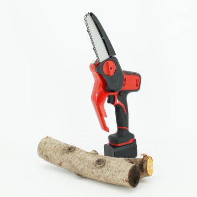 China Cordless Lithium Battery Portable Electric Powered Handheld Mini Chainsaw for sale