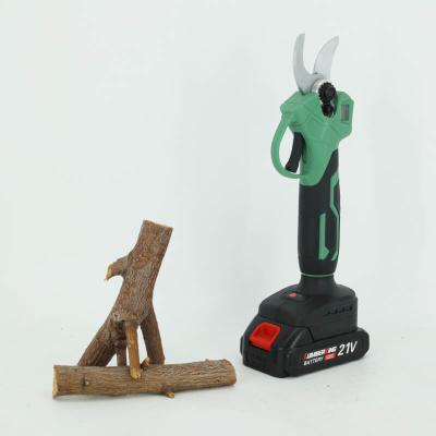 China Battery Powered Cordless Electric Scissor Pruner Electric Pruning Shears 28mm for sale