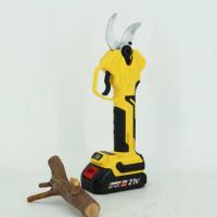 China Electric Pruning Shears 40mm Cordless Electric Scissor Profesional Battery Garden Tools for sale