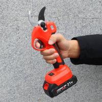 China Telescopic Garden Scissors With Lithium Battery Coated Steel And Plastic Handle for sale