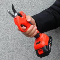 China Battery Powered Cordless Electric Scissor Pruner Electric Pruning Shears for sale