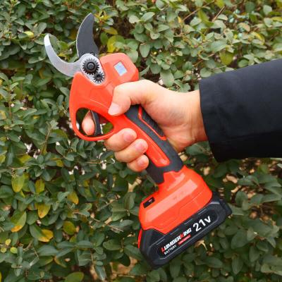 China Electric Pruner Power Shears Battery 35mm Scissors Pneumatic Orchard Rechargeable Goat Hoof Trimmer Cutter for sale