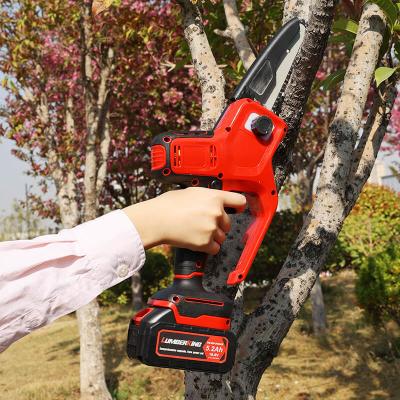 China New Model 6inch 21V Non-slip Handle Mini Electric China Chainsaw for sale