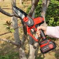 China 24v Lithium Battery Rechargeable Portable Electric Chainsaw Mini 6 Inch Cordless Mini Chain Saw for sale