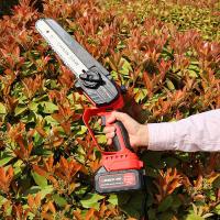 China Rechargeable Lithium Cordless 8 Inch Mini Chainsaw With Battery Lithium Chainsaw Single Hand for sale