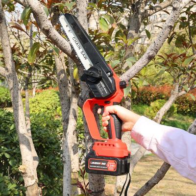 China 8Inch Mini Lithium Electric Chainsaw Wireless Portable Handheld Battery Chain Saw Machine for sale