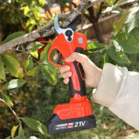 China Electric Pruning Shears 35mm 1.4'' Cutting Diameter Professional Cordless Electric Pruner For Tree Trimming Branch Cutter for sale