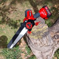 China 8-inch Mini Cordless Chainsaw Electric Chainsaw Small Handheld Chainsaw Suitable For Wood Cutting for sale