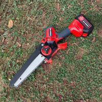China 8 Inch Garden Tool Cordless ChainSaw Wood Cutting Machine Lithium Battery Power Chain Saws for sale