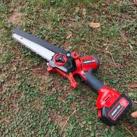 China 8 Inches Professional Battery Model Cordless Electric Chain Saw Machine For Wood Cutting for sale