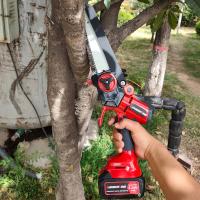 China High Grade Rechargeable Cordless Lithium Battery Power Chain Saw 40v Cordless Electric Chainsaw 8 Inch Wood Cutting for sale