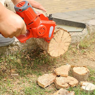 China Portable Brushless Lithium Electric Chain Saw 40V Power Rechargeable Cordless One-handed Chainsaw for sale