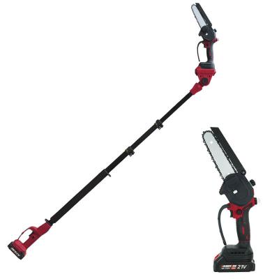 China 6inch Long Reach Chainsaws Cordless Electric Convertible Pole Chain Saw Battery for sale