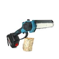 China 4-inch Electric Hand Held Small Powerful Chain Saw Auto Oling Portable Battery Powered for sale