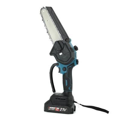 China 6 Inch Portable Mini Chainsaw Cordless Electric Chainsaw Handheld Small Saw With Auto Oiler for sale