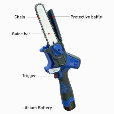 China 6 Inch Electric Chainsaw with Brushless Motor Cordless Design Auto Chain Oil System for sale