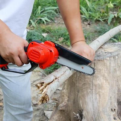 China 6-Inch Cordless Chainsaw with 21V Battery Brushless Rechargeable Lithium Long Lifetime Long Guide Bar Size for sale