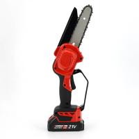 China Small Cordless Chainsaw 6 Inch Mini Rechargeable Brushless Motor Handheld Electric Saw for sale
