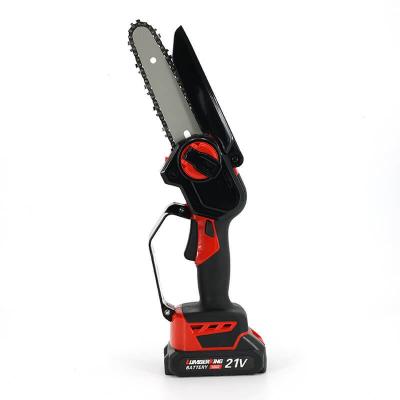 China Portable 6 Inch Cordless Chainsaw Mini Rechargeable Electric Handheld Brushless Motor for sale