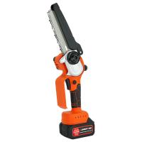 China Portable 6 Inch Cordless Chainsaw Brushless Mini Electric Battery Chainsaw With Automatic Oiler for sale