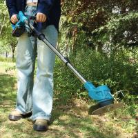 China Portable Electric Grass Trimmer Cordless Battery Brush Cutter Lightweight Lawn Cutting Tool for sale