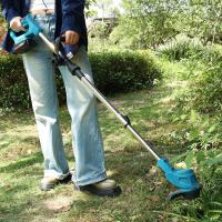China Portable Electric Brush Cutter Cordless Grass Trimmer Battery Powered Lawn Trimmer for sale