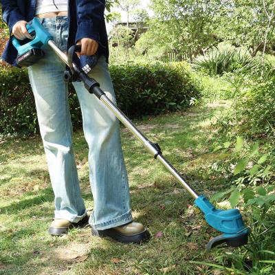 China Portable Electric Brush Cutter Cordless Grass Trimmer Battery Powered Lawn Trimmer for sale