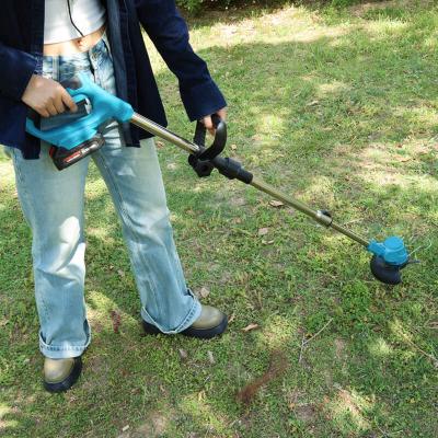 China Portable Cordless Grass Trimmer Electric Brush Cutter Battery Powered Weed Cutting for sale