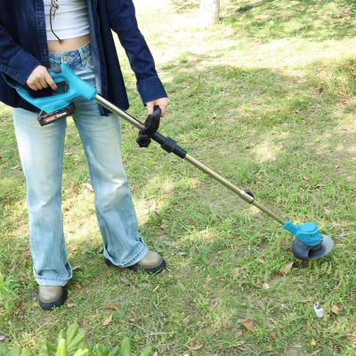 China Portable Brush Cutter Electric Battery Operated Cordless Grass Trimmer Lawn Machine for sale