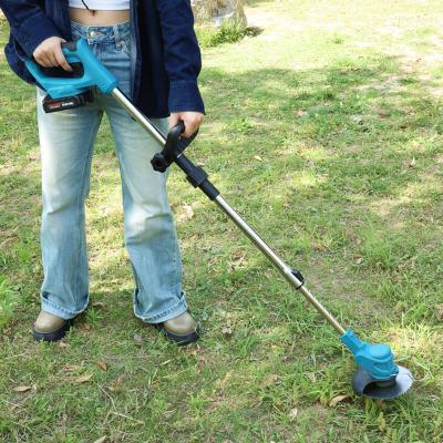 China Mini Cordless Grass Trimmer Battery Operated Electric Brush Cutter for Garden Weed Removal for sale
