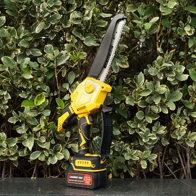 China 6-Inch Portable Electric Cordless Chain Saw Mini Electric Chainsaw with Battery Power for sale