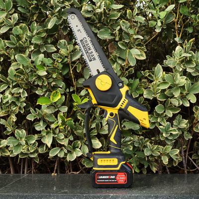 China Amazon 6-Inch One-Handed Brushless Lithium Electric Chainsaw Small Woodworking Rechargeable Chain Saw for sale