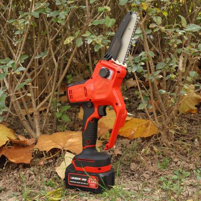 China 21V Cordless Mini Electric Chainsaw 6 Inch Lithium Battery Handheld Portable for sale