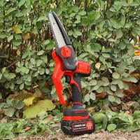 China Mini Chainsaw 6-Inch Cordless with 2 Battery - 21V Handheld Electric Small Power Chain Saws Battery for sale