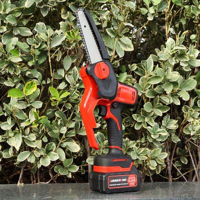 China 6-Inch Telescopic Handle Rechargeable Battery Operated Electric Cordless Chainsaw DIY Mini Handheld Chainsaw for sale