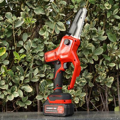China 21V Electric Mini Cordless Chain Saw DIY Garden Chainsaw for Wood Cutting OEM Customizable for sale