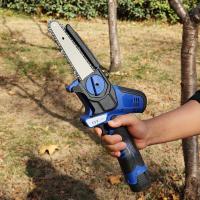 China Mini Cordless 6 Inch Lithium Electric Chainsaw With Oil Pump Light Battery Chainsaw For Wood Trimming for sale