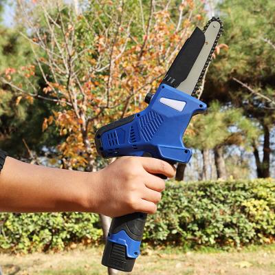 China 6 Inch Battery Chainsaw With Lubrication Pump Lightweight Cordless Electric Chainsaw For Smooth Wood Cutting for sale